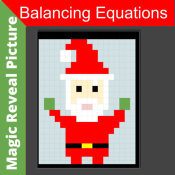Balancing Equations Digital Magic Reveal Picture - Christmas themed ...