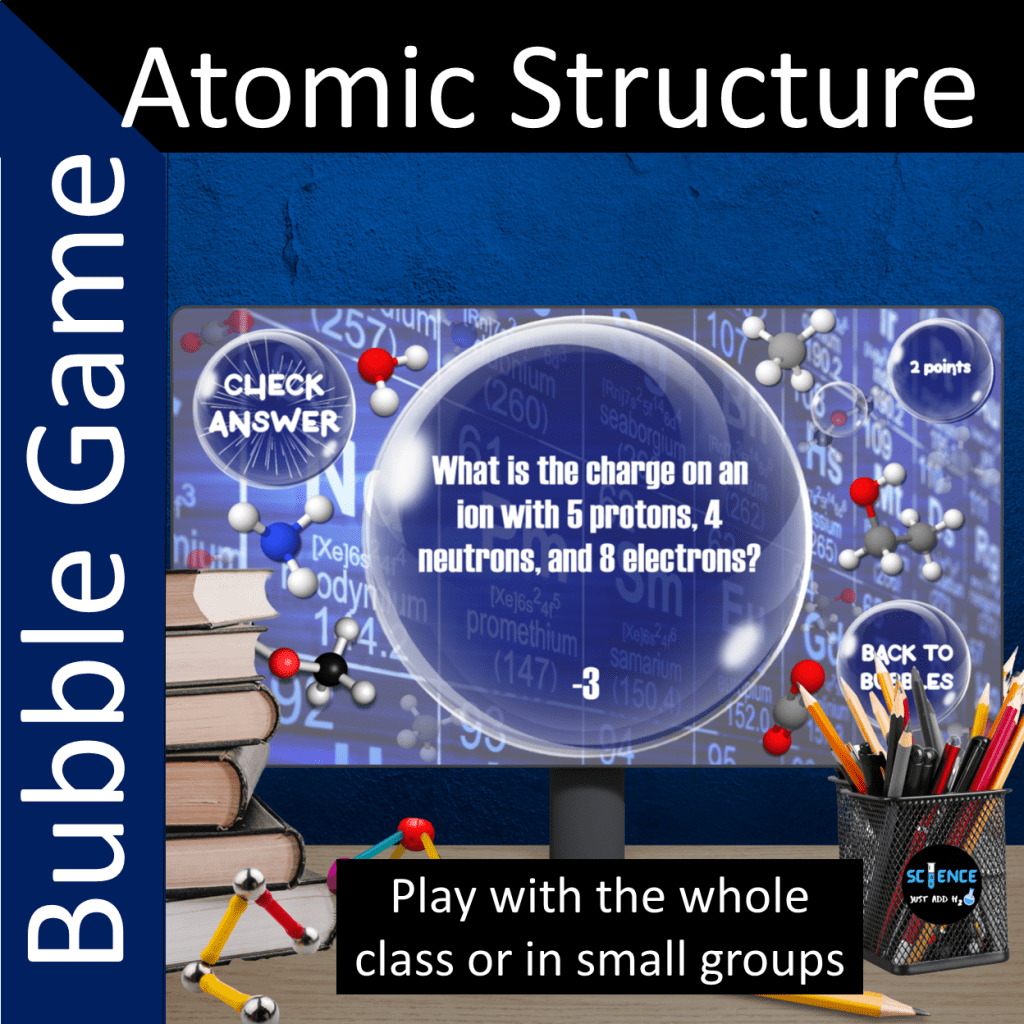Atomic Structure Bubble Game for PowerPoint - Just Add H2O