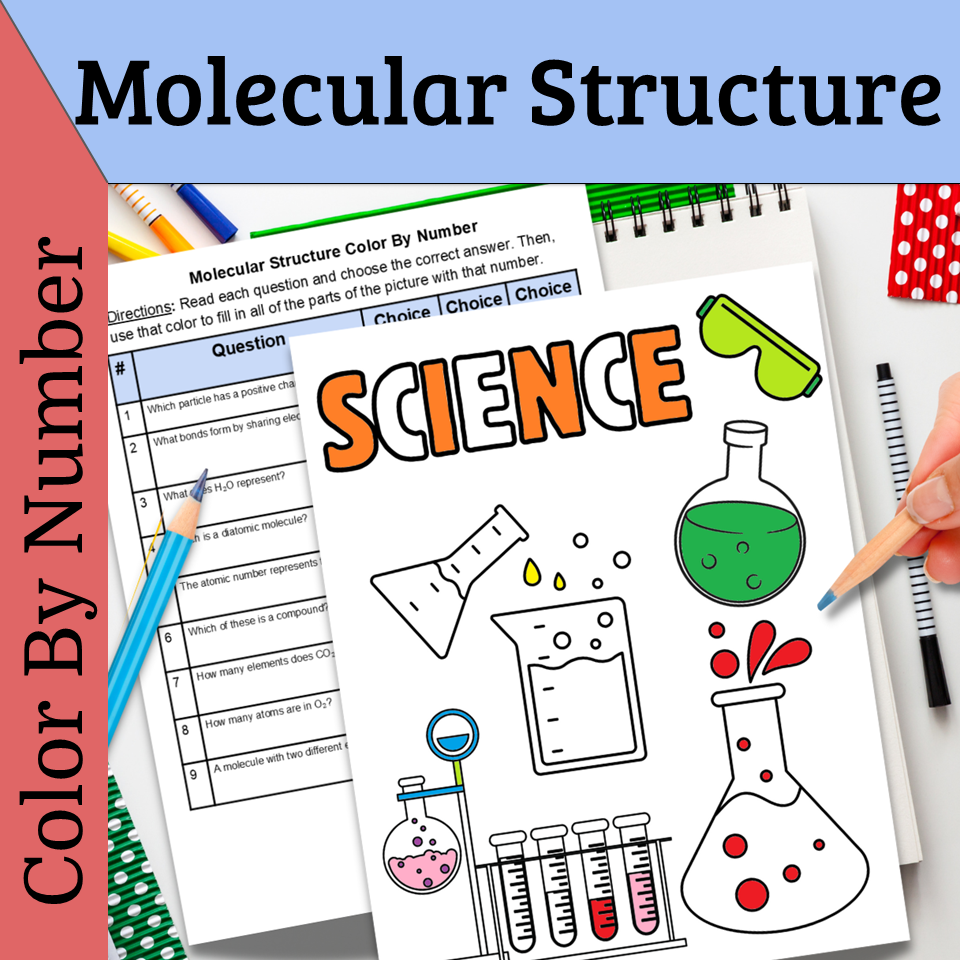 Molecular Structure Color By Number PDF - Just Add H2O