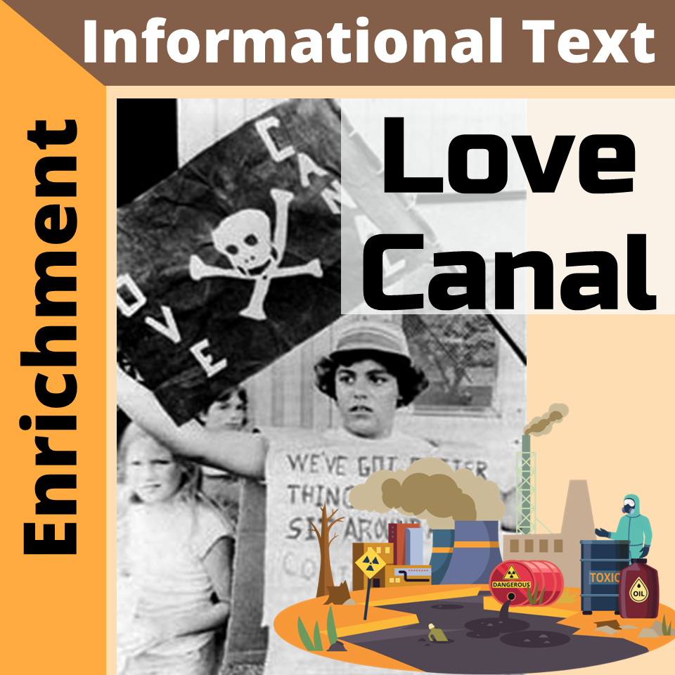 Love Canal Informational Text and HOTS Q Sub Plan Enrichment Activity ...