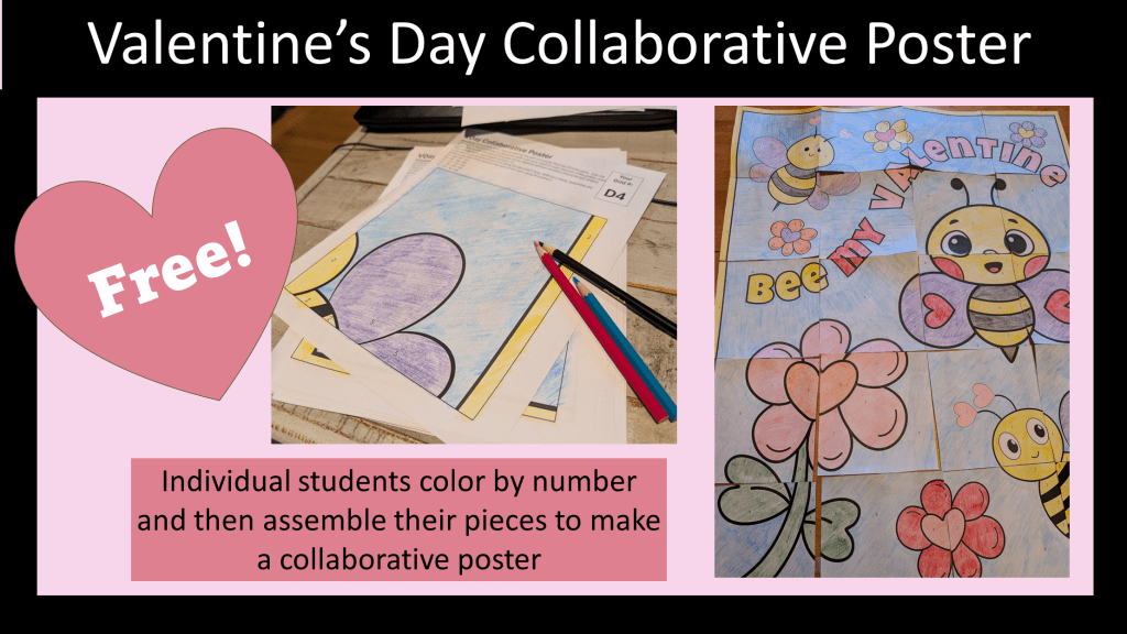 💘 FREE Valentine’s Day Collaborative Poster Activity - Just Add H2O
